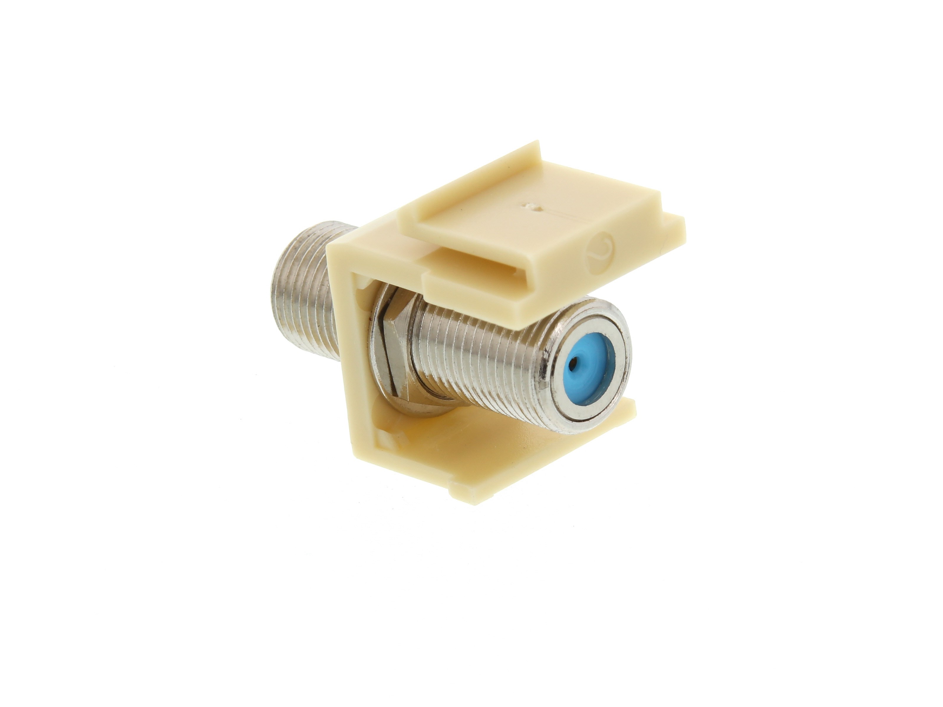 3 Ghz F-Type Keystone Jack - Ivory | Computer Cable Store