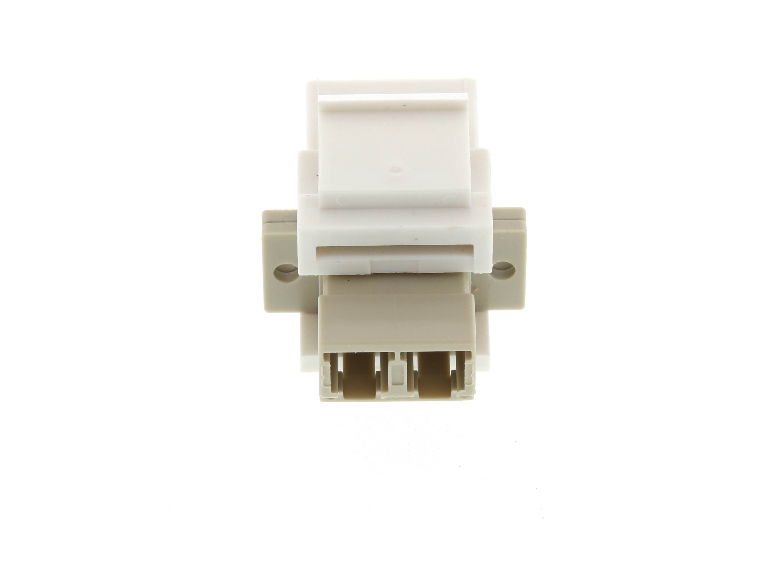 Fiber Optic Keystone Coupler LC to LC MM DX White | Computer Cable Store