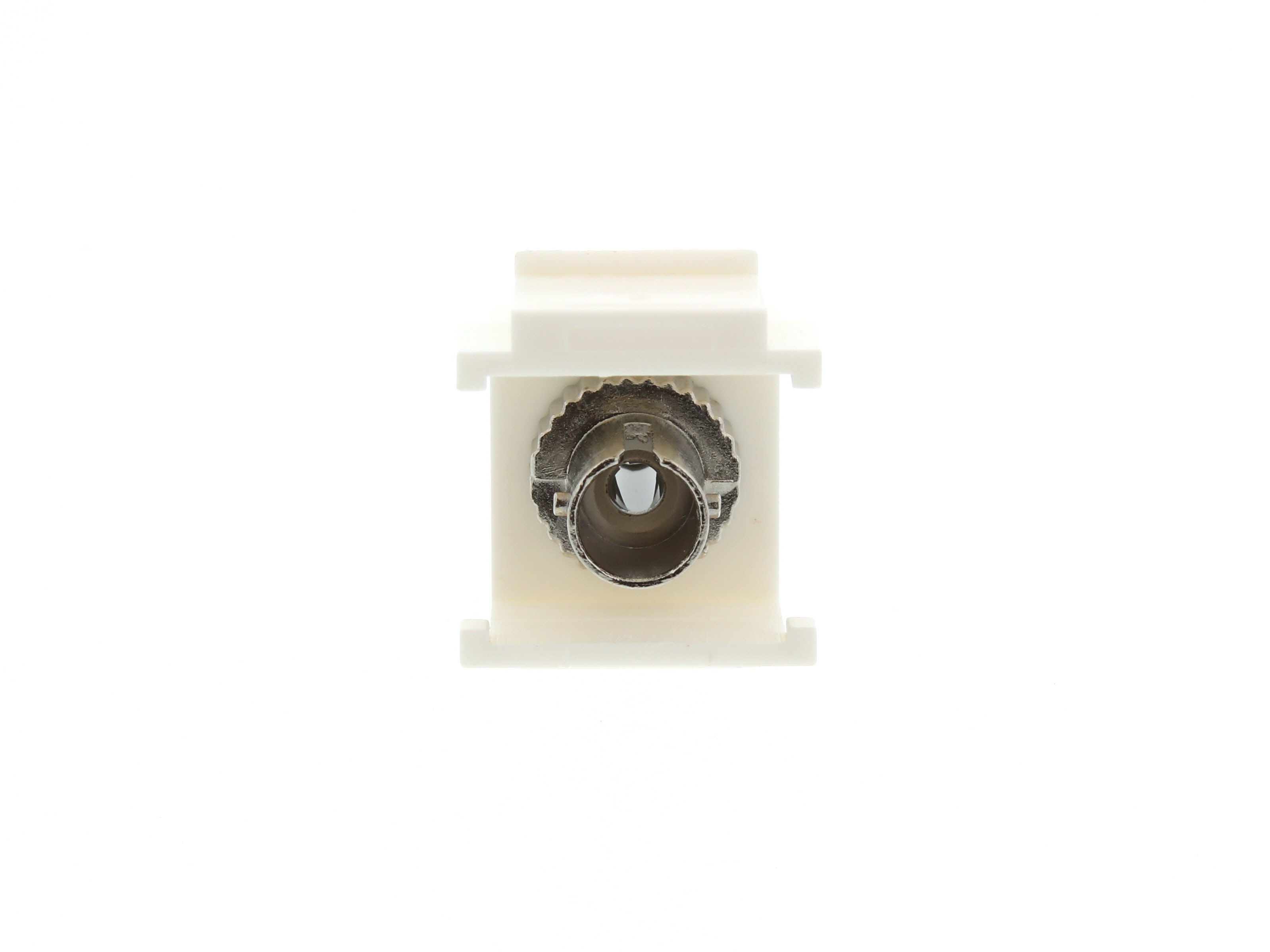 Fiber Optic Keystone Coupler ST to ST SX White | Computer Cable Store