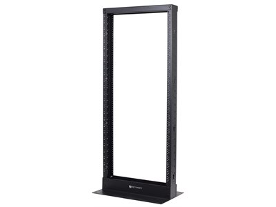 2-Post Open Frame Network Relay Rack - 25U, #12-24 Tapped Rails ...