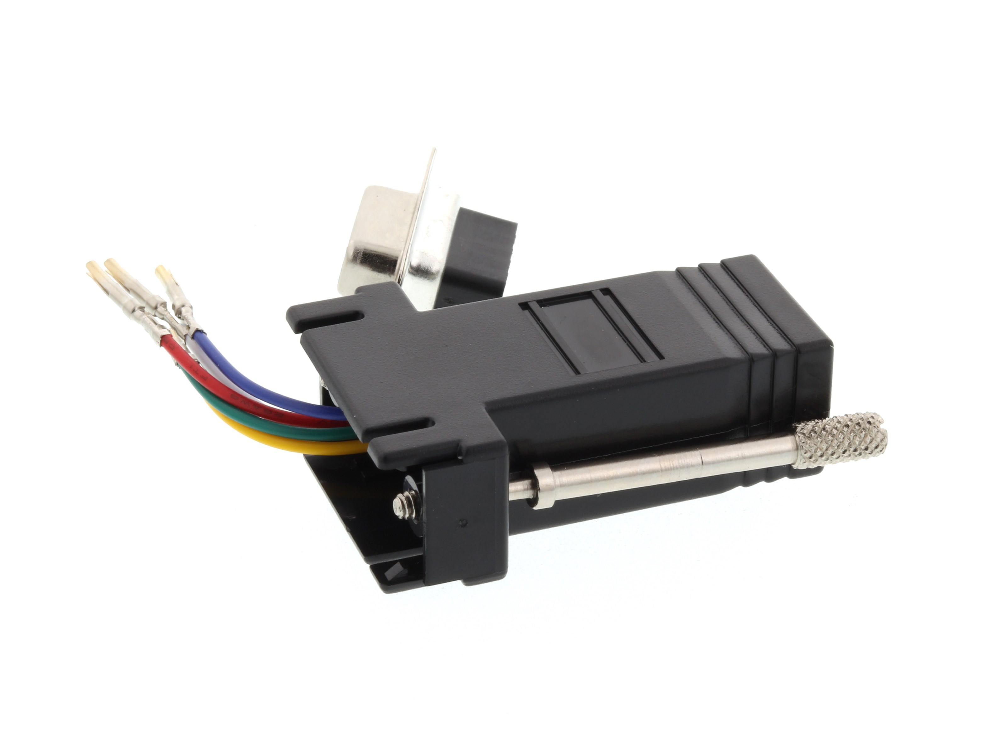 Modular Adapter Kit DB9 Female to RJ11 RJ12 Black | Computer Cable Store