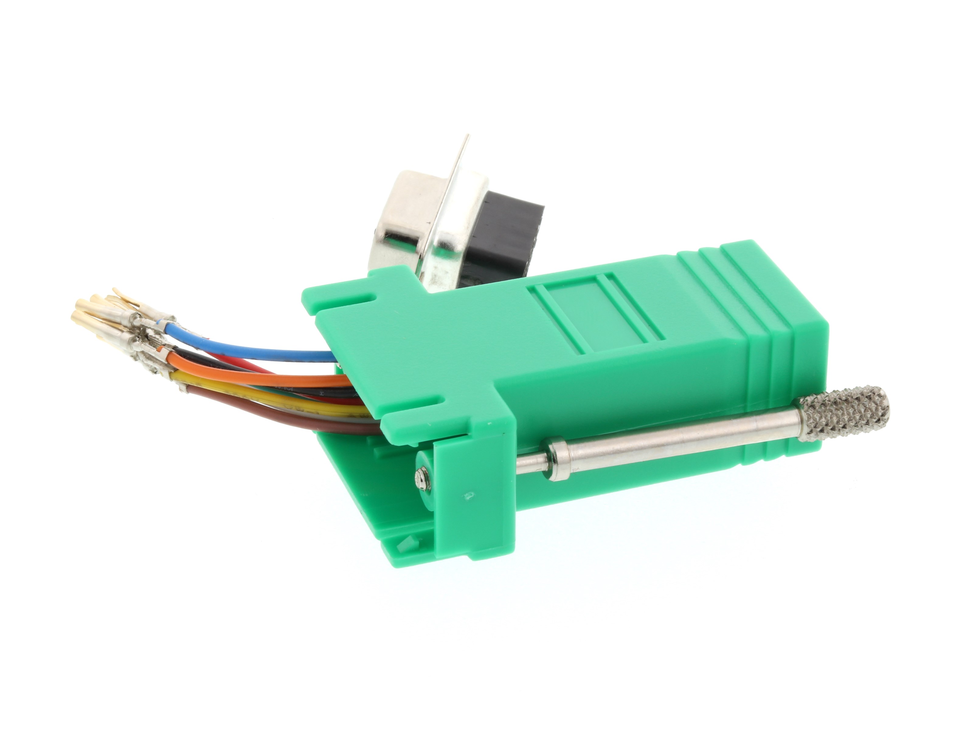 Modular Adapter Kit - DB9 Female to RJ45 - Green | Computer Cable Store