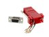 Modular Adapter Kit - DB9 Female to RJ45 - Red | Computer Cable Store