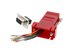 Modular Adapter Kit - DB9 Female to RJ45 - Red | Computer Cable Store