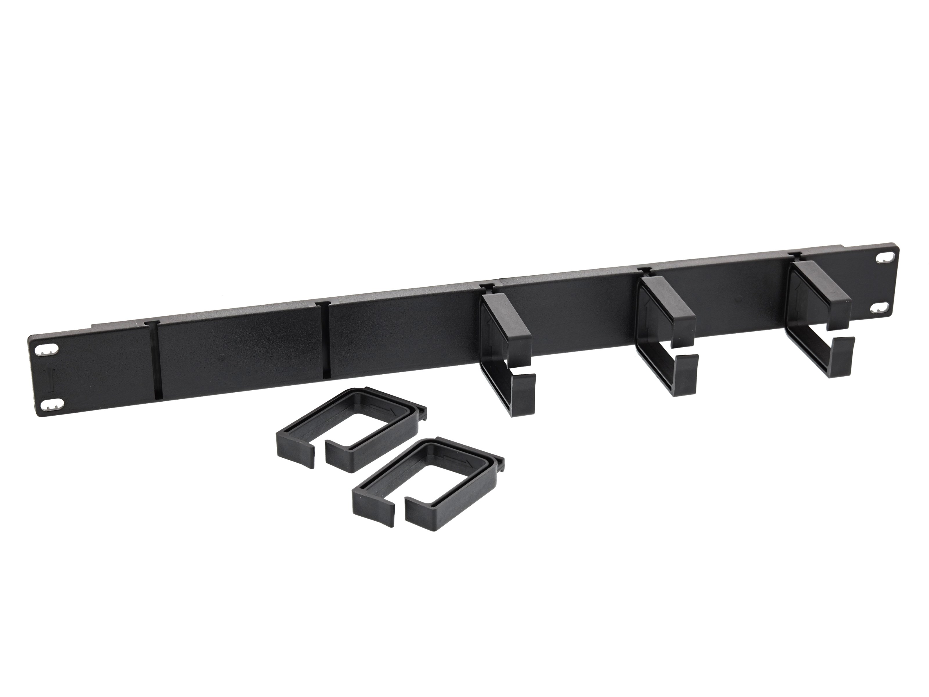 1U Cable Management Panel with Plastic Rings | Computer Cable Store
