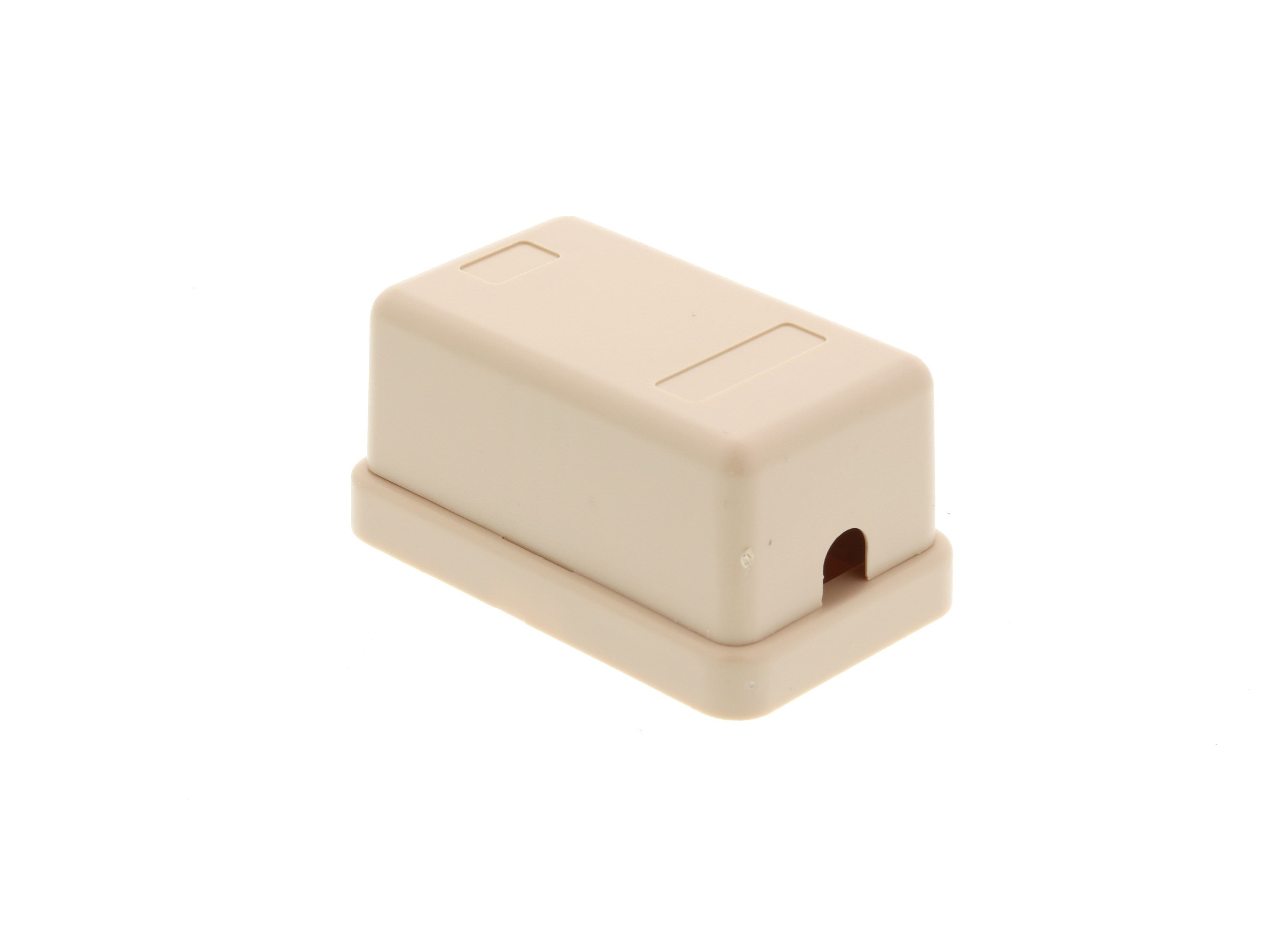 1 Port Surface Mount Box - Ivory | Computer Cable Store