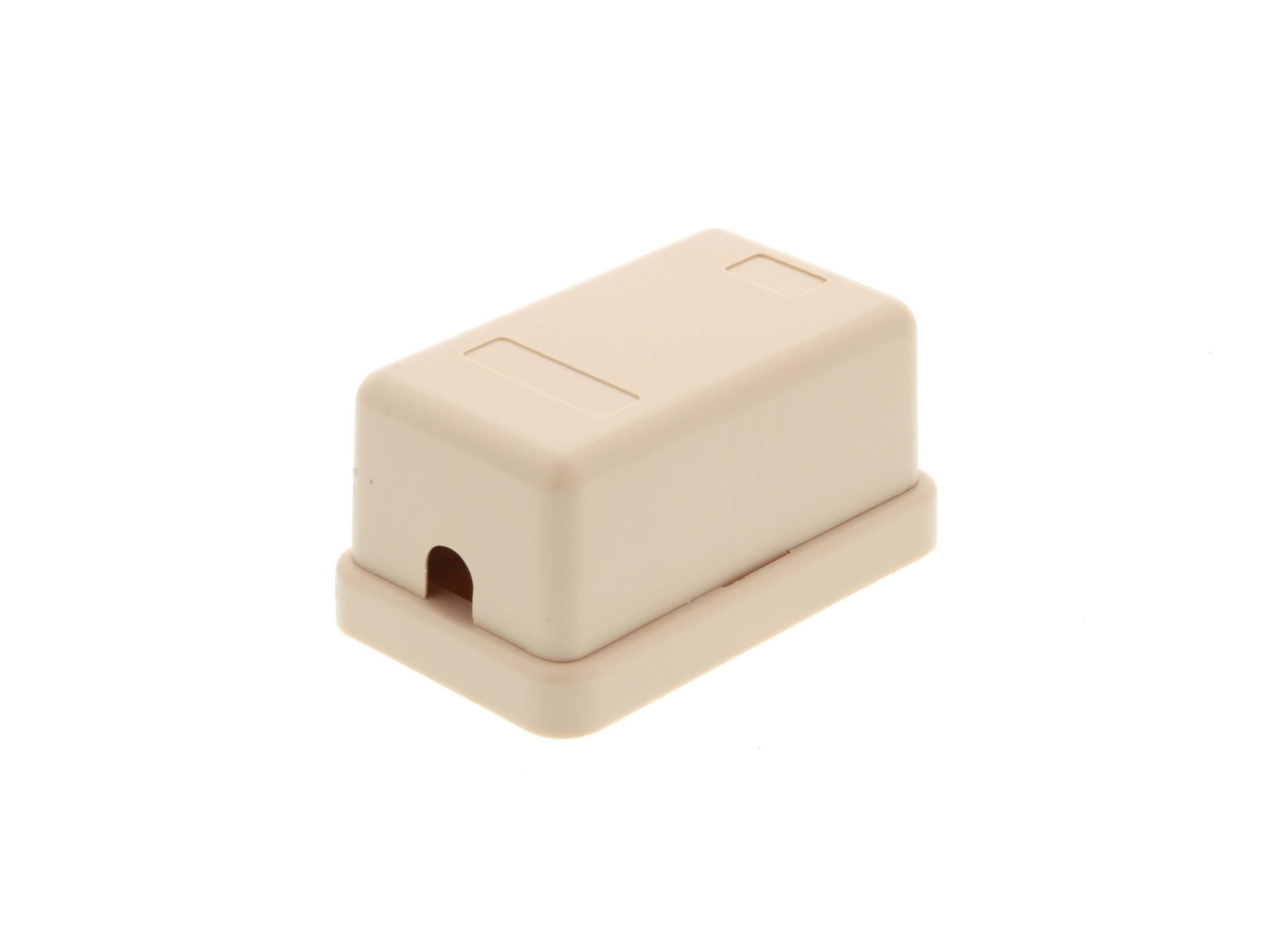 1 Port Surface Mount Box - Ivory | Computer Cable Store