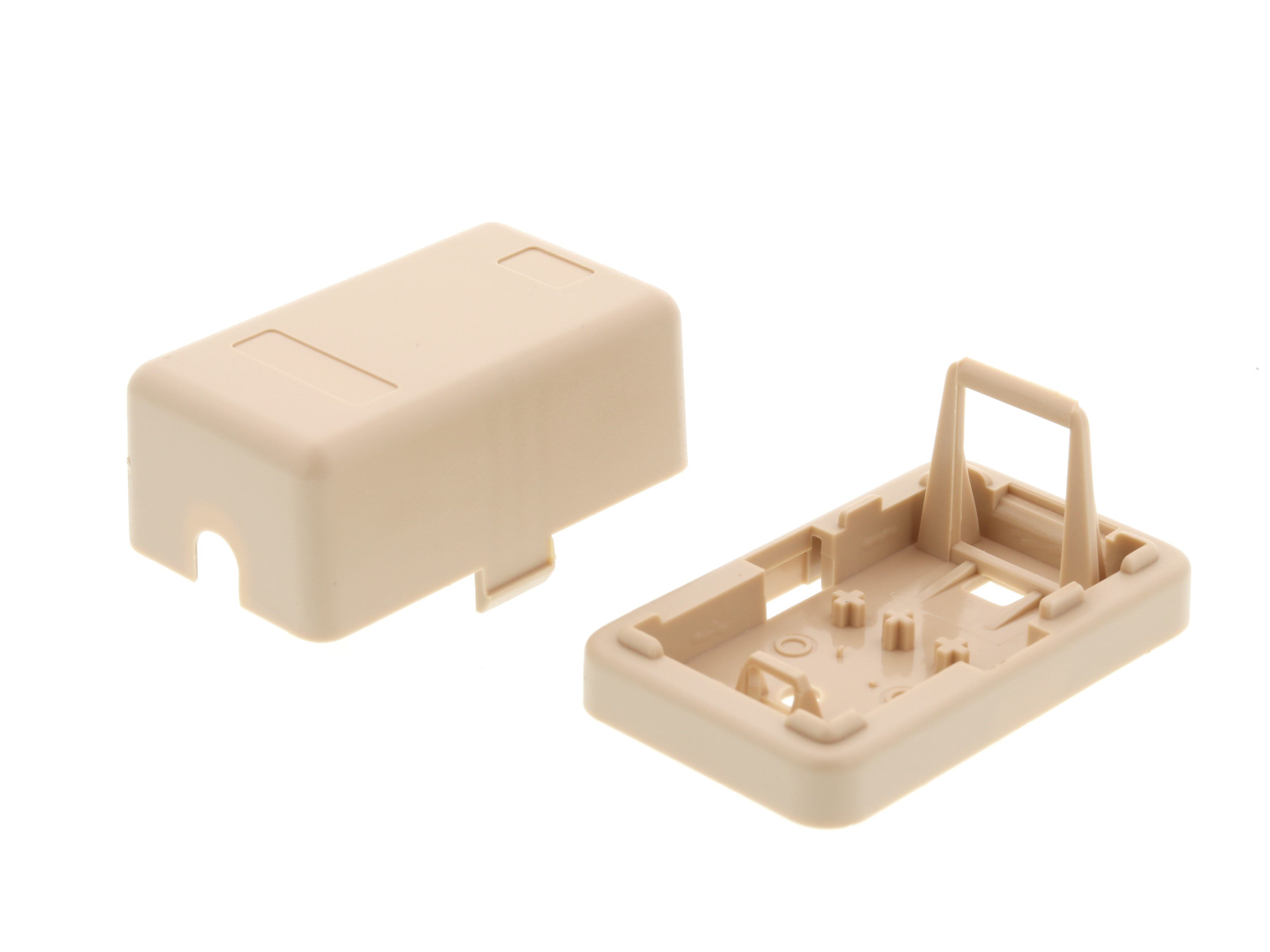 1 Port Surface Mount Box - Ivory | Computer Cable Store