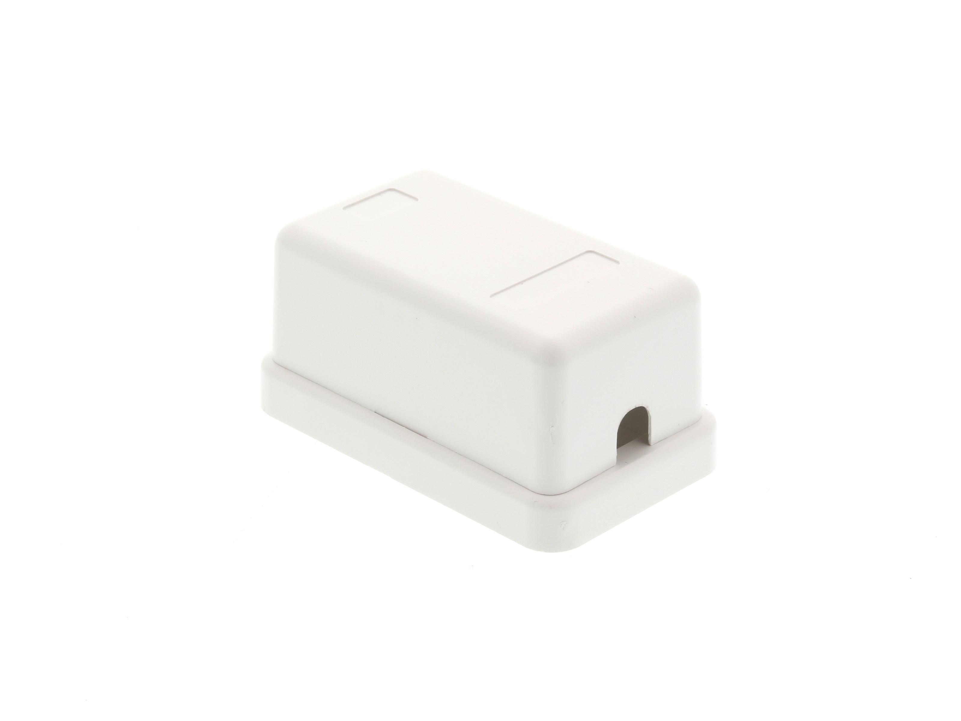 1 Port Surface Mount Box - White | Computer Cable Store
