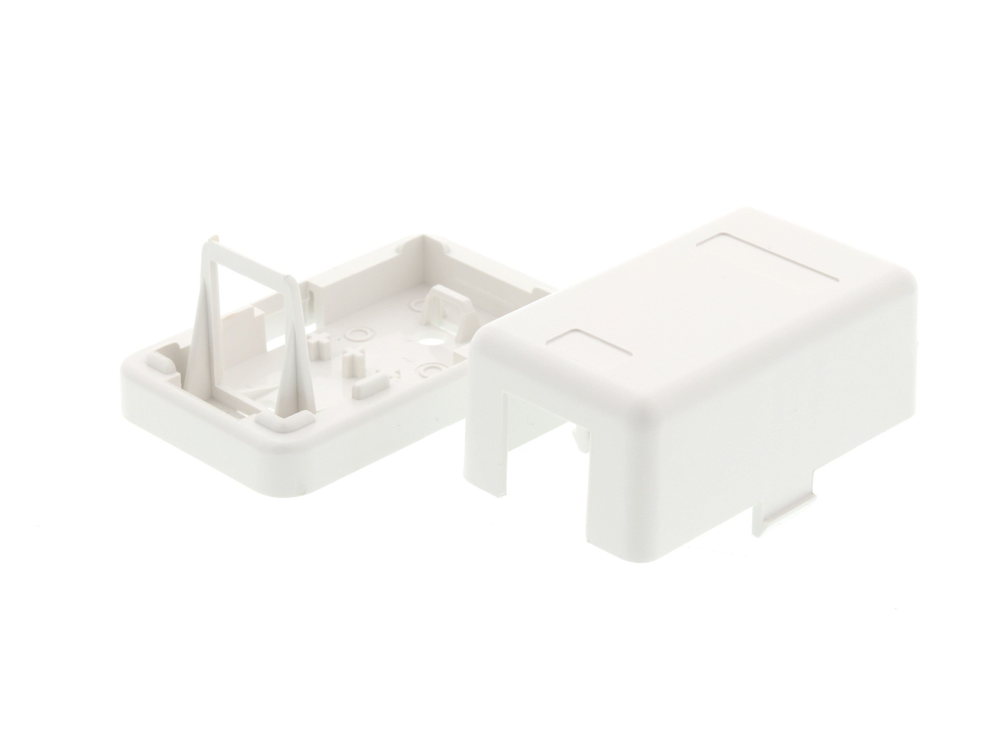 1 Port Surface Mount Box - White | Computer Cable Store