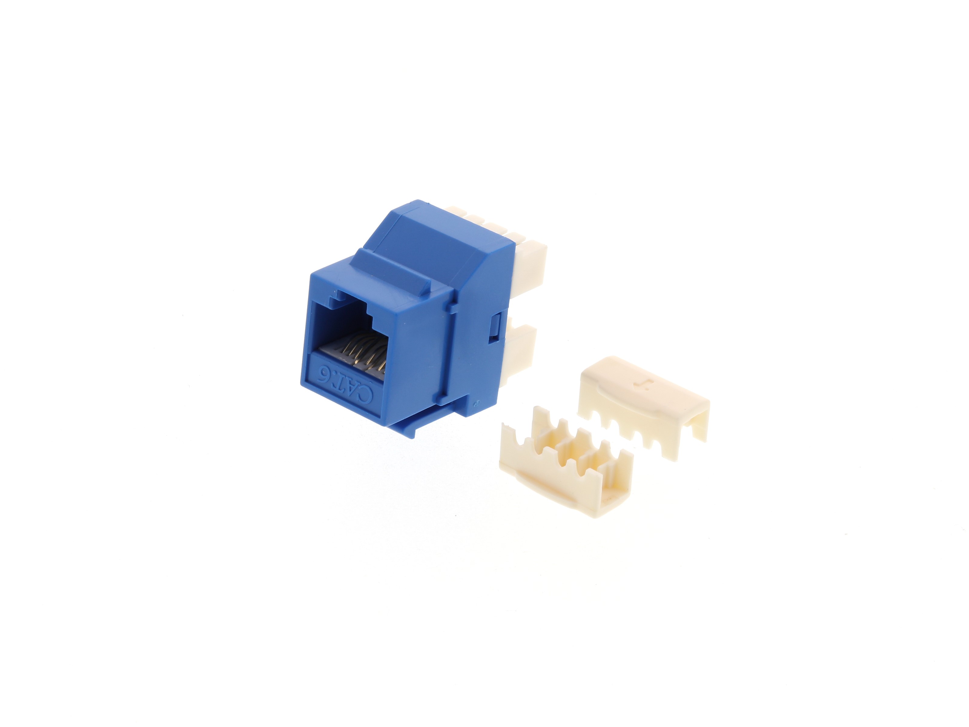 CAT6 SpeedTerm Keystone Jack 180 Degree 110 UTP Blue | Computer Cable Store