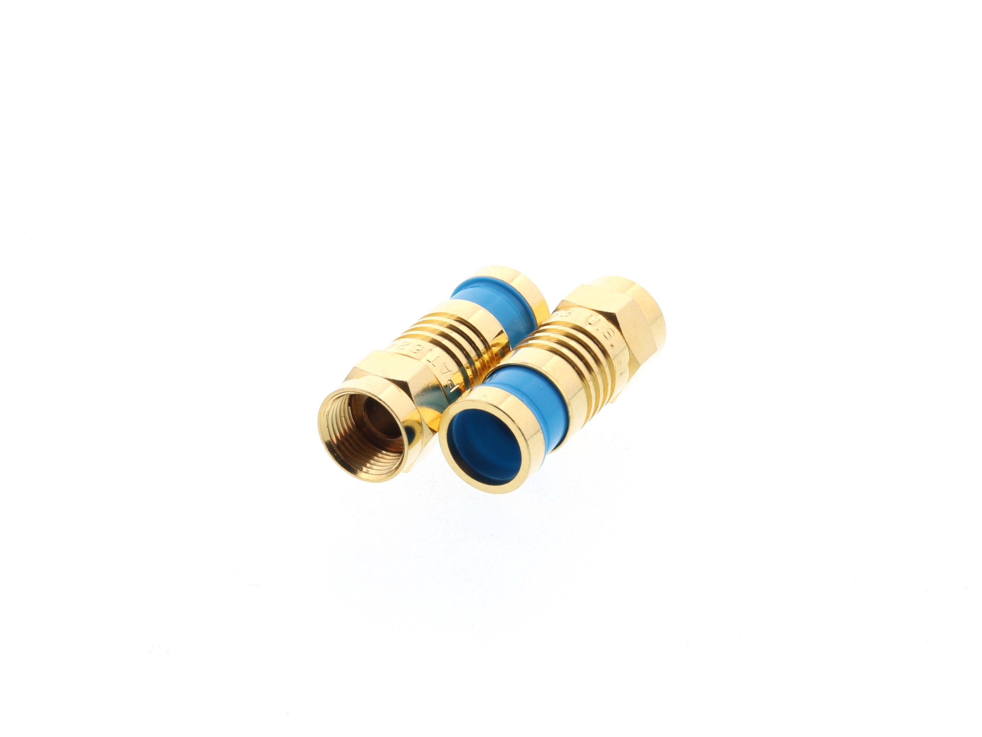Gem Compression F Connectors - RG6 - Male - Single Piece | Computer ...