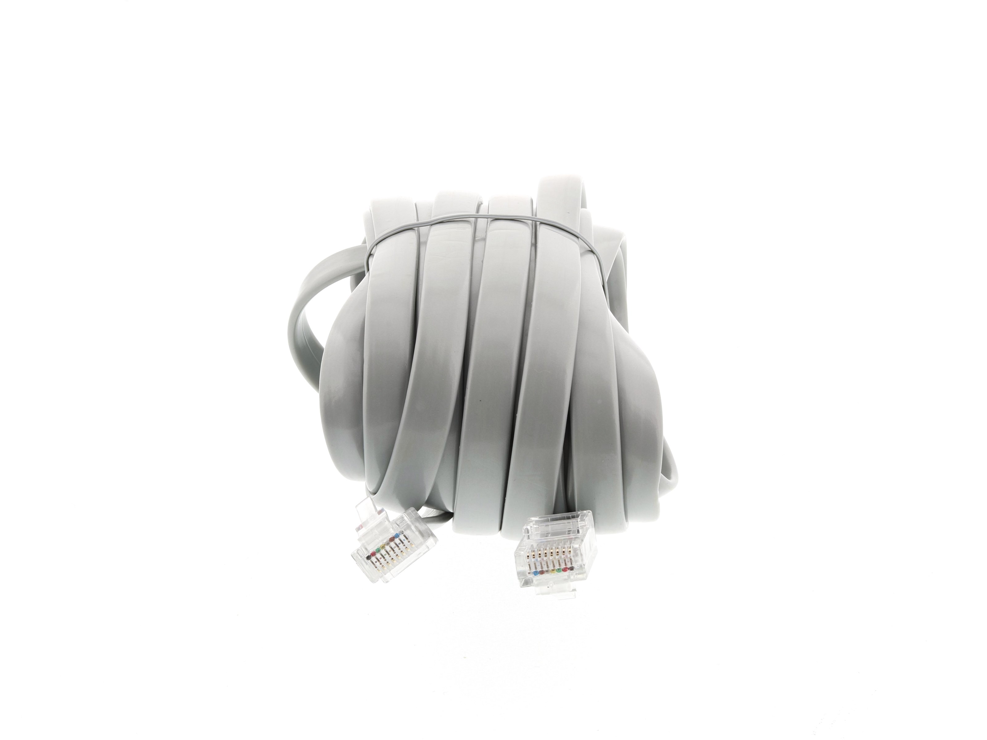 RJ45 8 Conductor Straight Telephone Cable 15 FT | Computer Cable Store