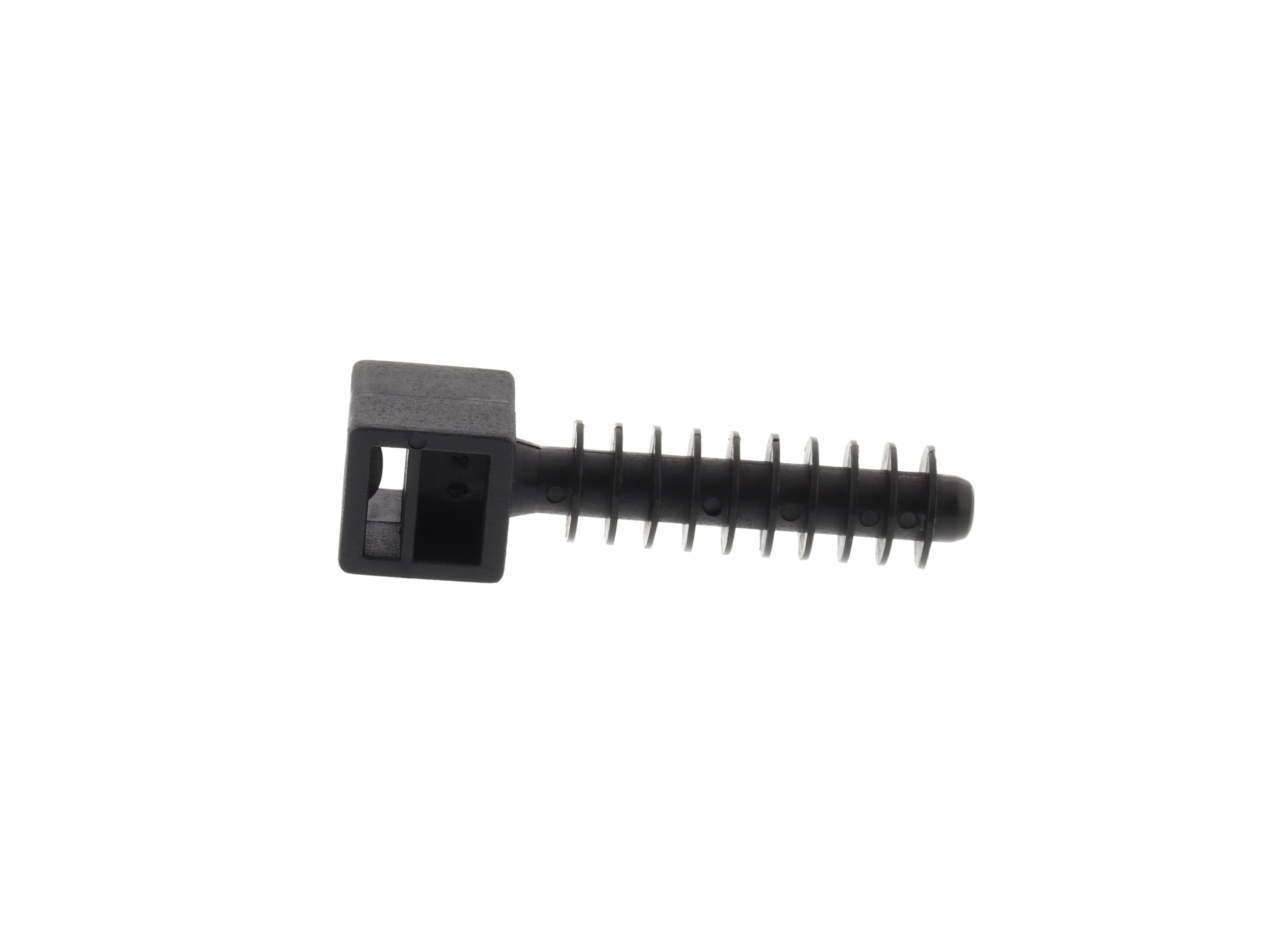UV Black Wall Mount Plug with 9mm Mounting Hole - 100 Pack | Computer ...
