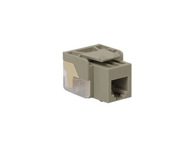 Modular Keystone Jack - RJ11 (6P6C) EZ - Gray | Computer Cable Store