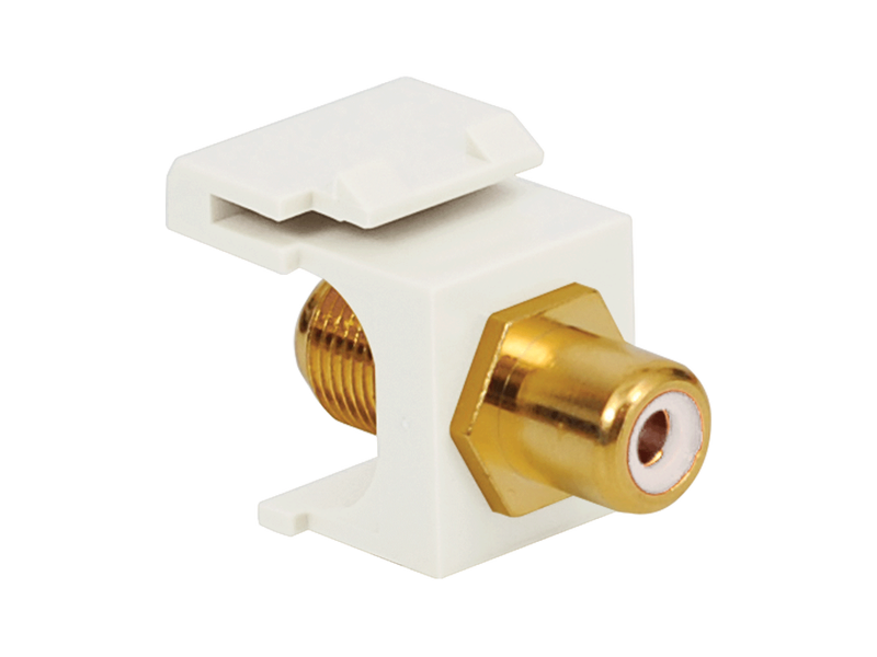 Module Rca F-type White Insert White | Computer Cable Store