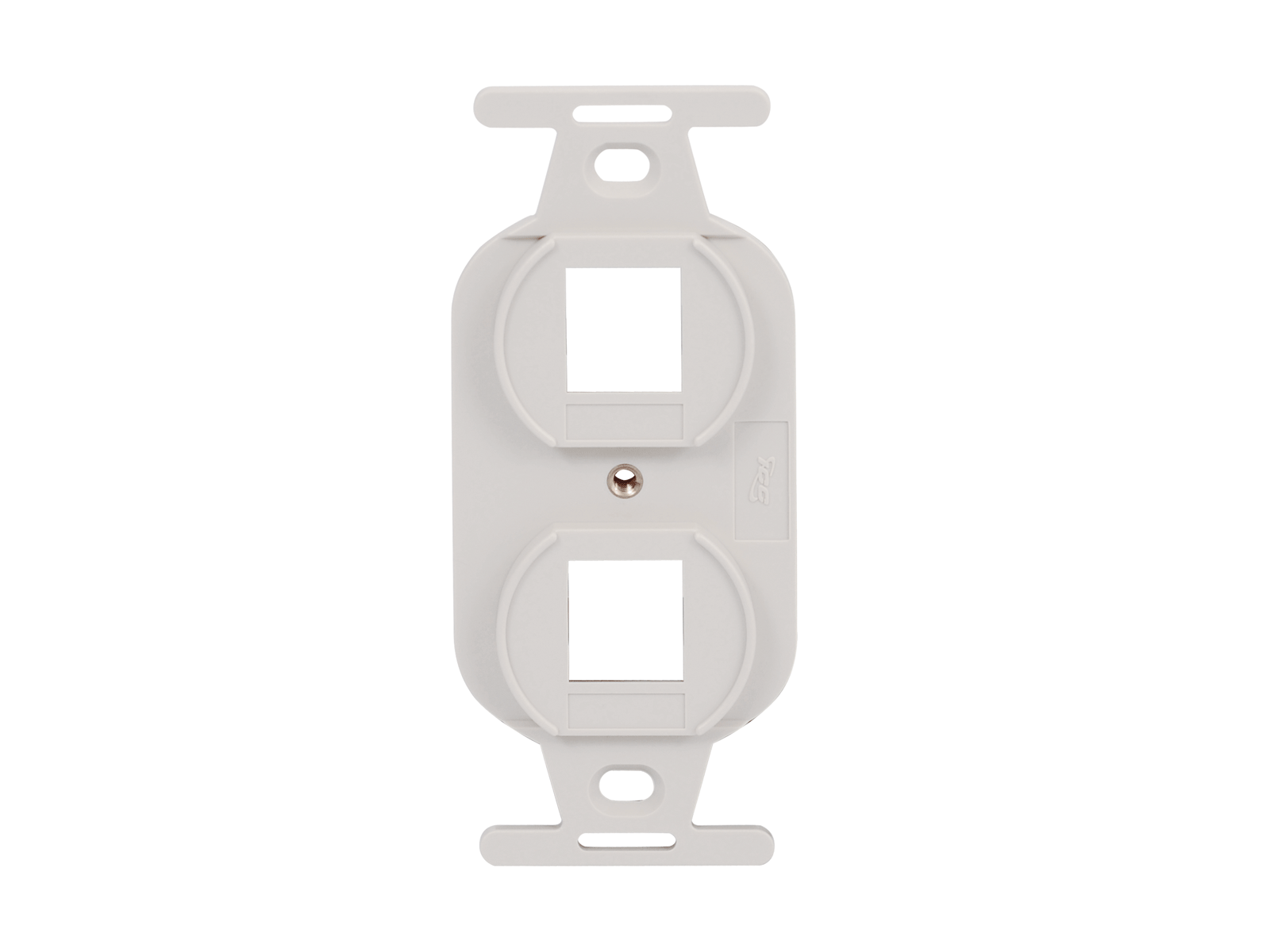 Insert Electrical 2-port White | Computer Cable Store