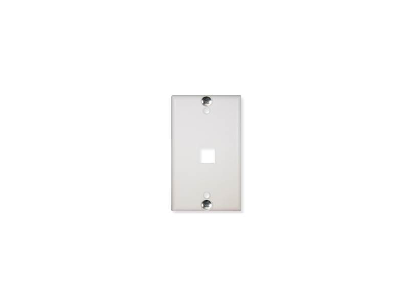 Wall Plate Phone Flush 1-port White | Computer Cable Store