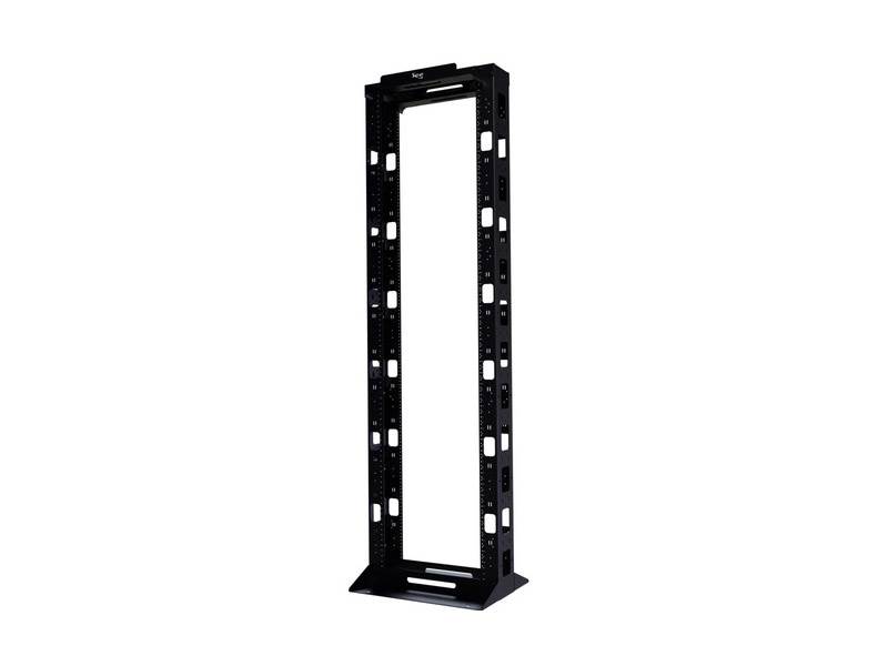 Cable Management Rack Black 7 Ft | Computer Cable Store