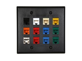 Keystone Faceplates | Computer Cable Store