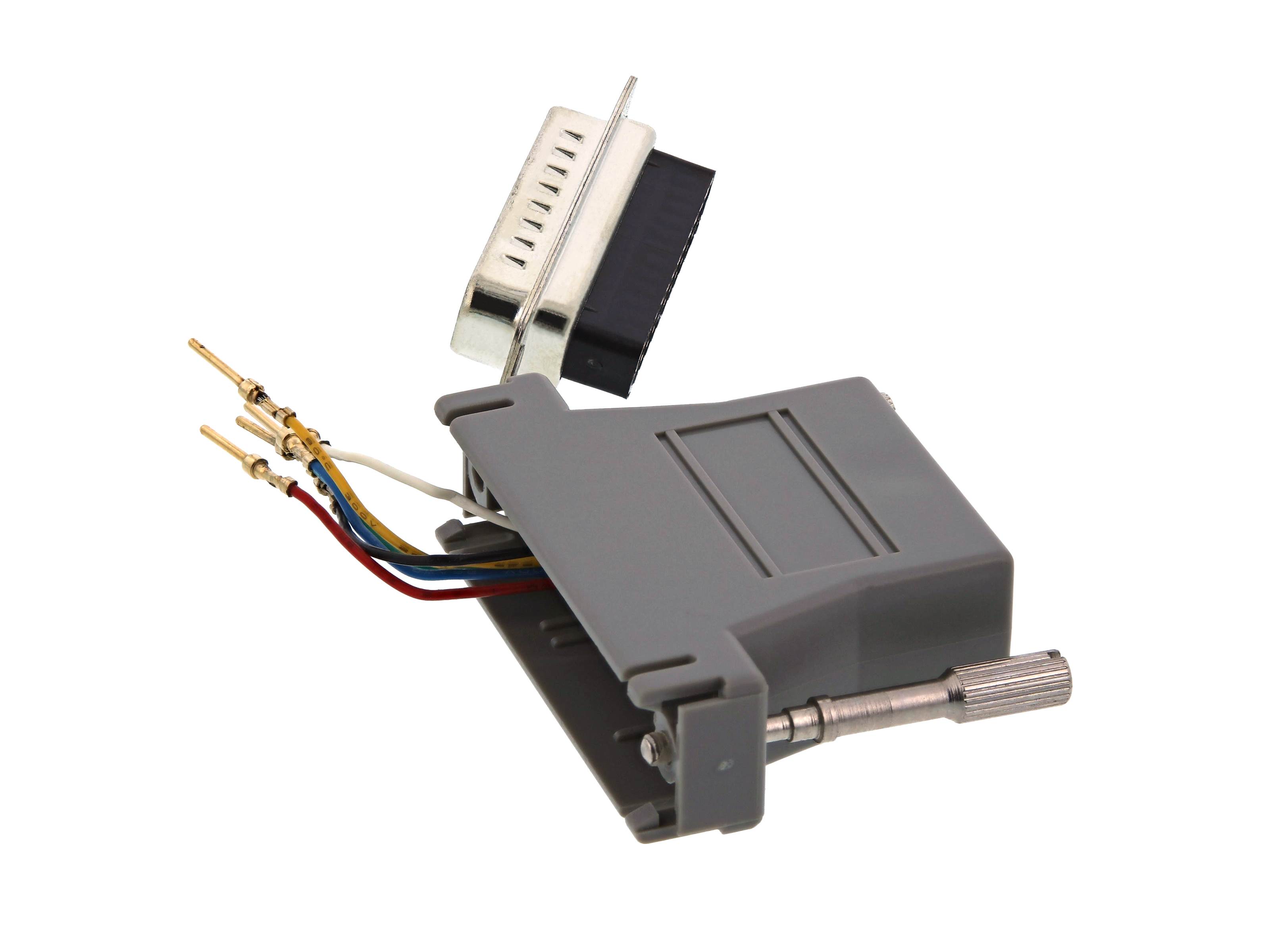 Modular Adapter Kit - DB25 Male to MMJ - Gray | Computer Cable Store