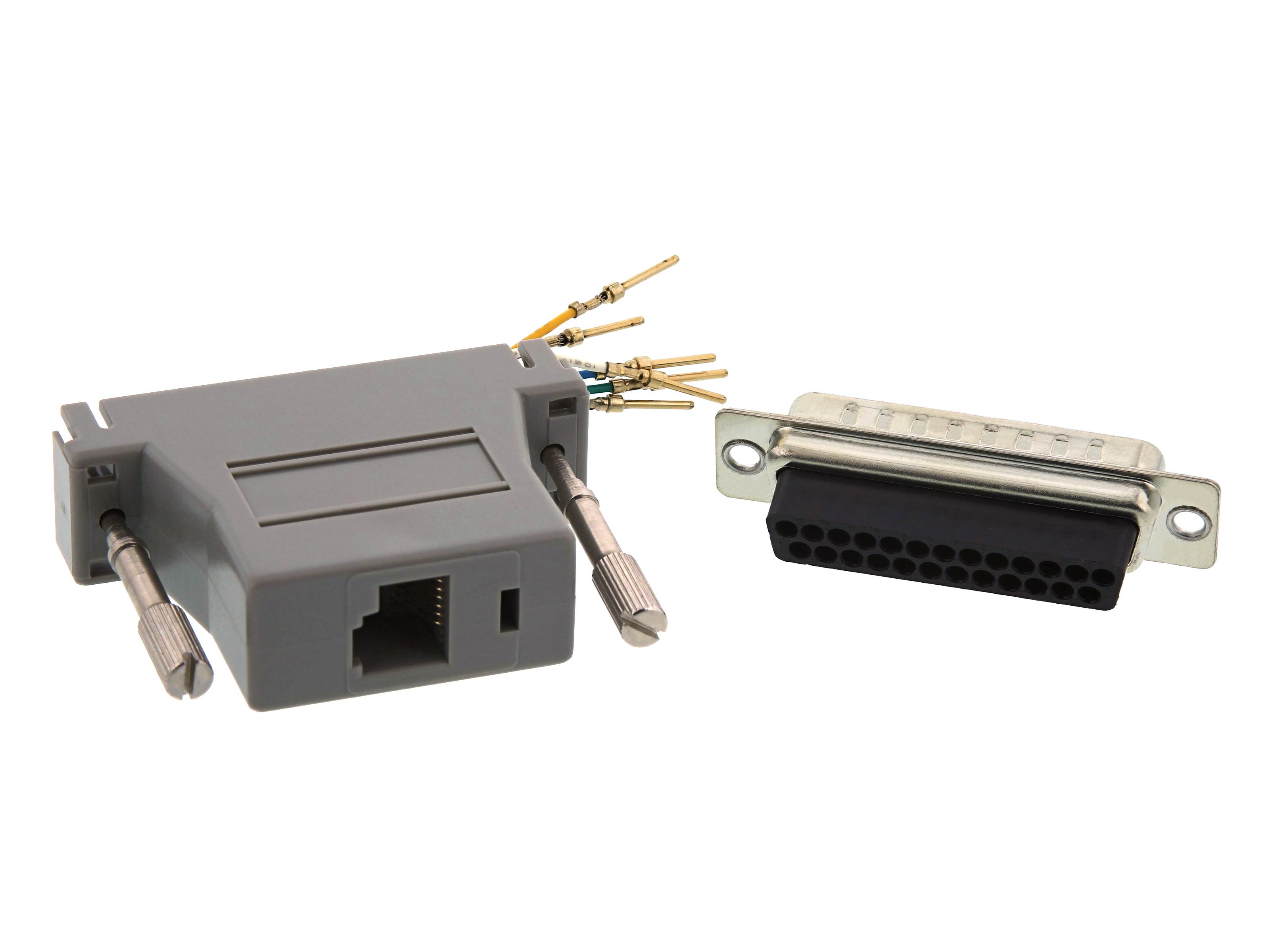 Modular Adapter Kit - DB25 Male to MMJ - Gray | Computer Cable Store