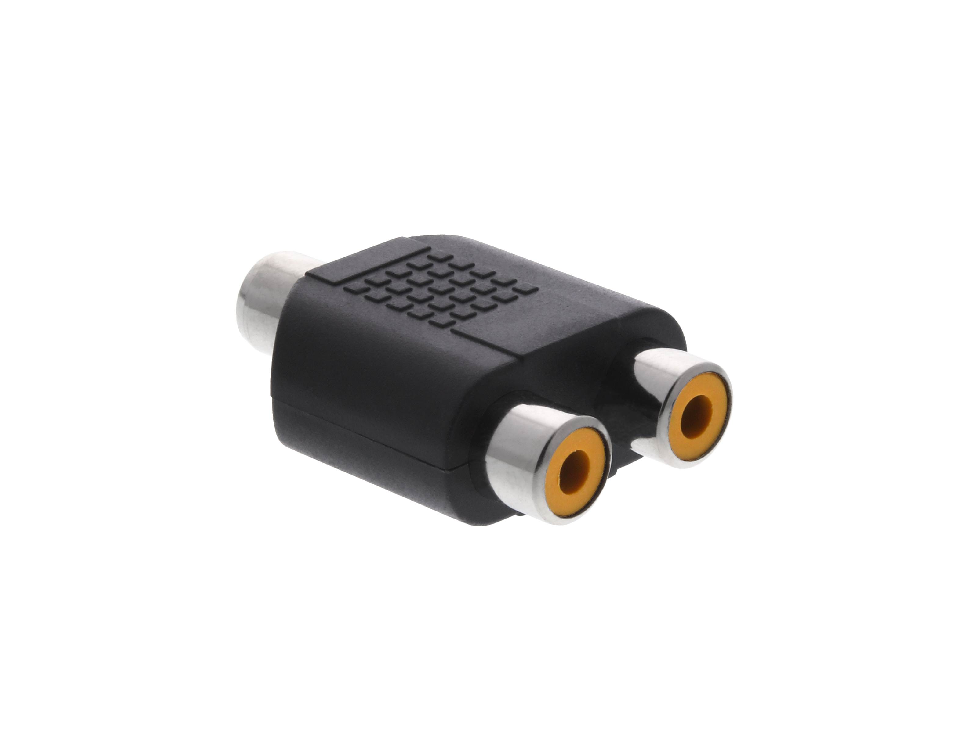 Composite Adapter - RCA Jack to 2 RCA Jacks | Computer Cable Store