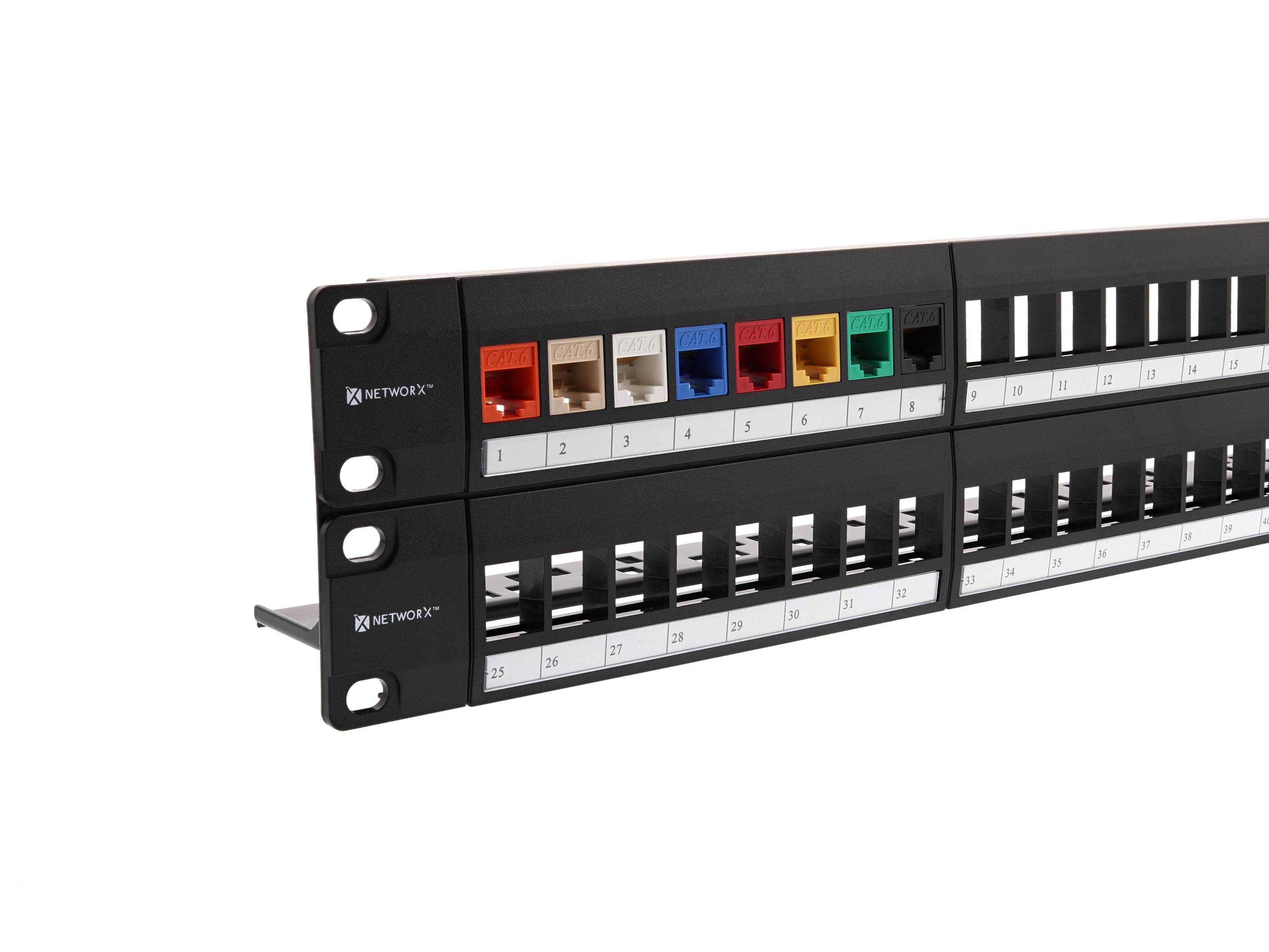 2U High-Density Blank Patch Panel - 48 Port | Computer Cable Store