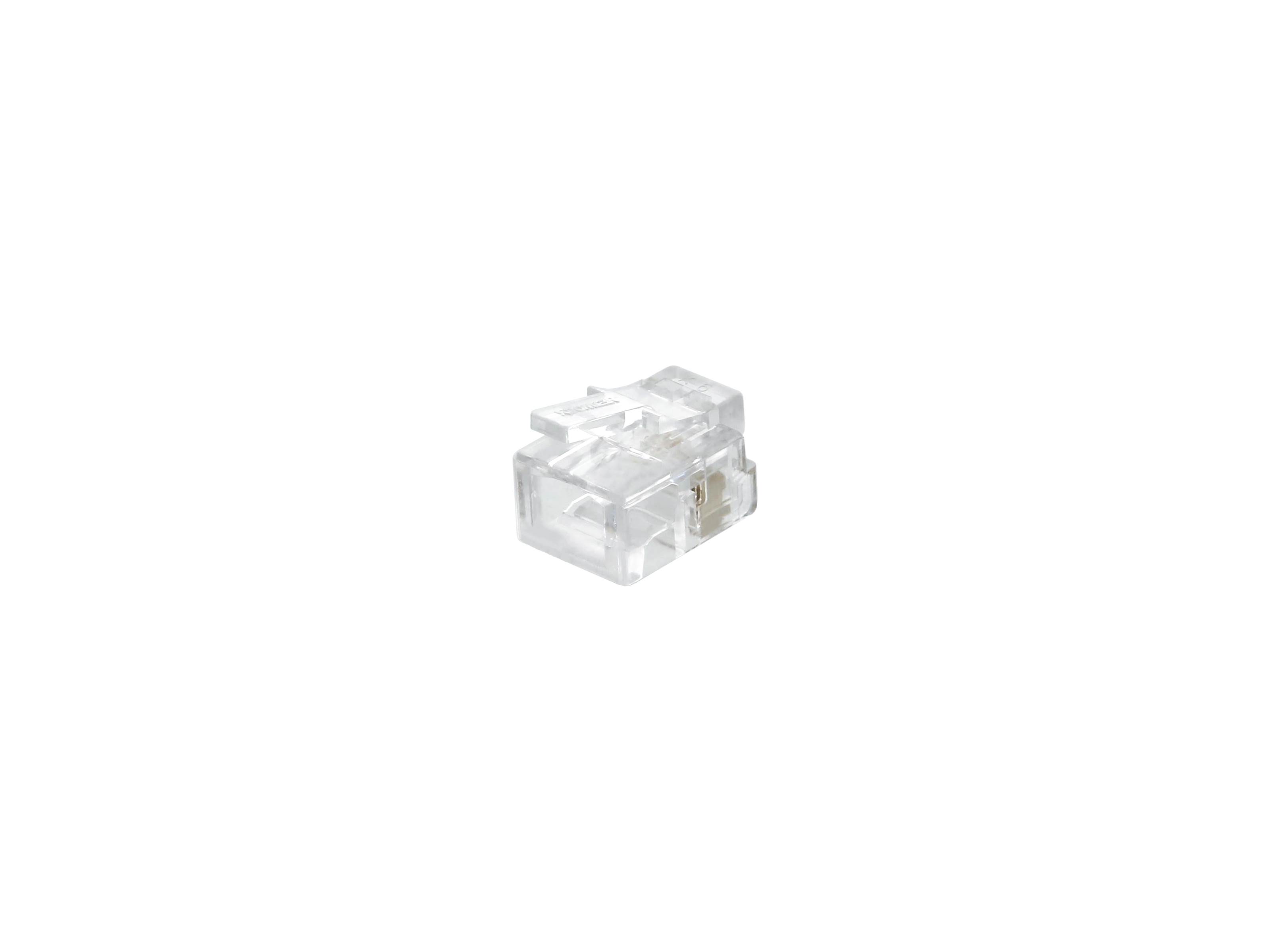 RJ11 6P4C Modular Connector for Round Cable - 100 Pack | Computer Cable Store