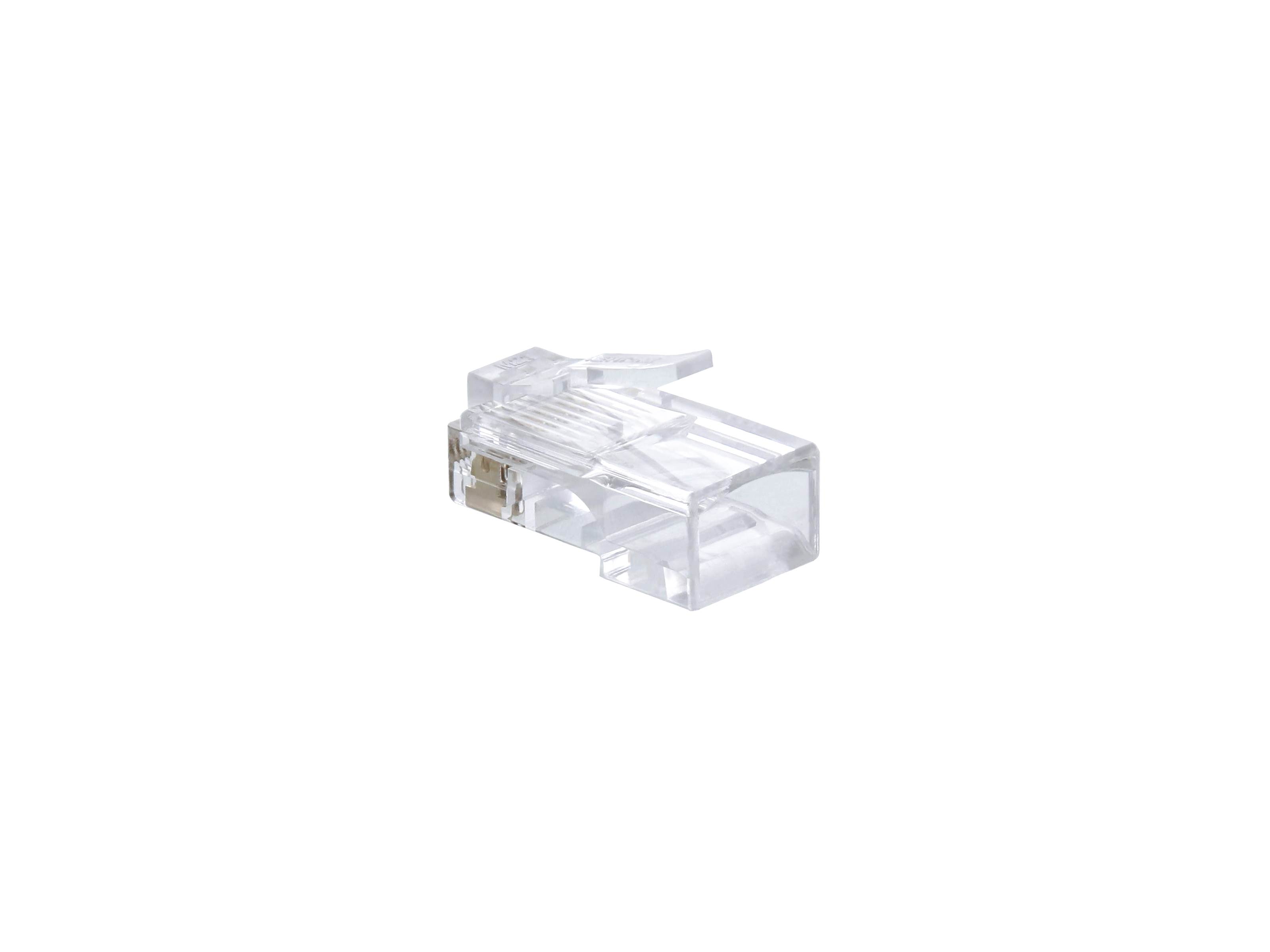 RJ45 8P8C Modular Connector for Round Cable - 100 Pack | Computer Cable ...