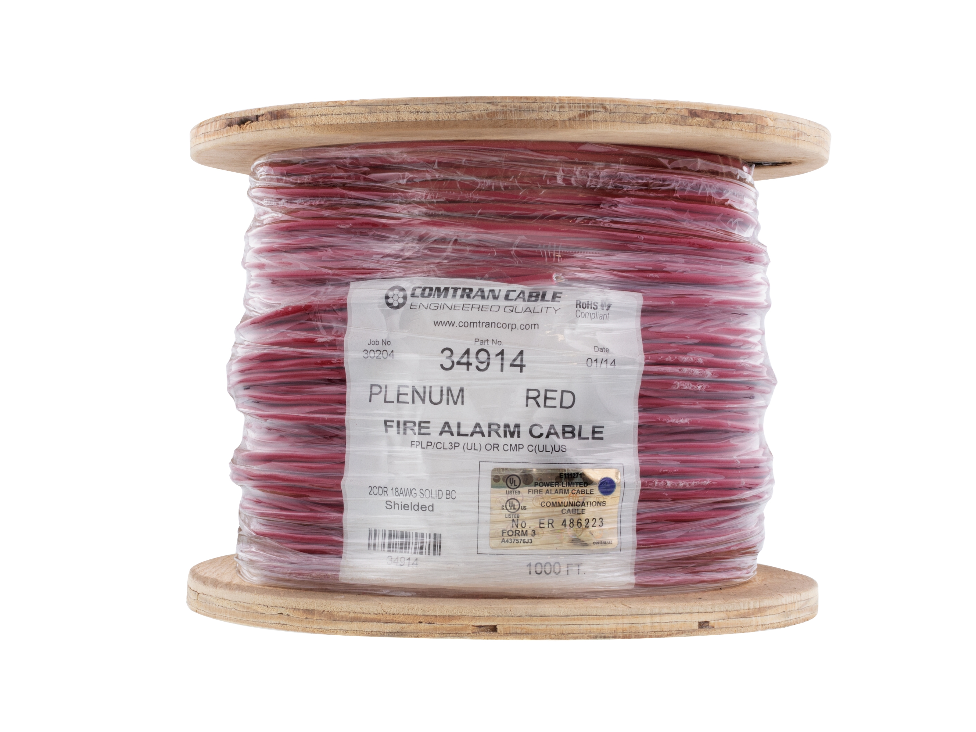 18 AWG 2 Conductor Shielded Fire Alarm Cable | Computer Cable Store