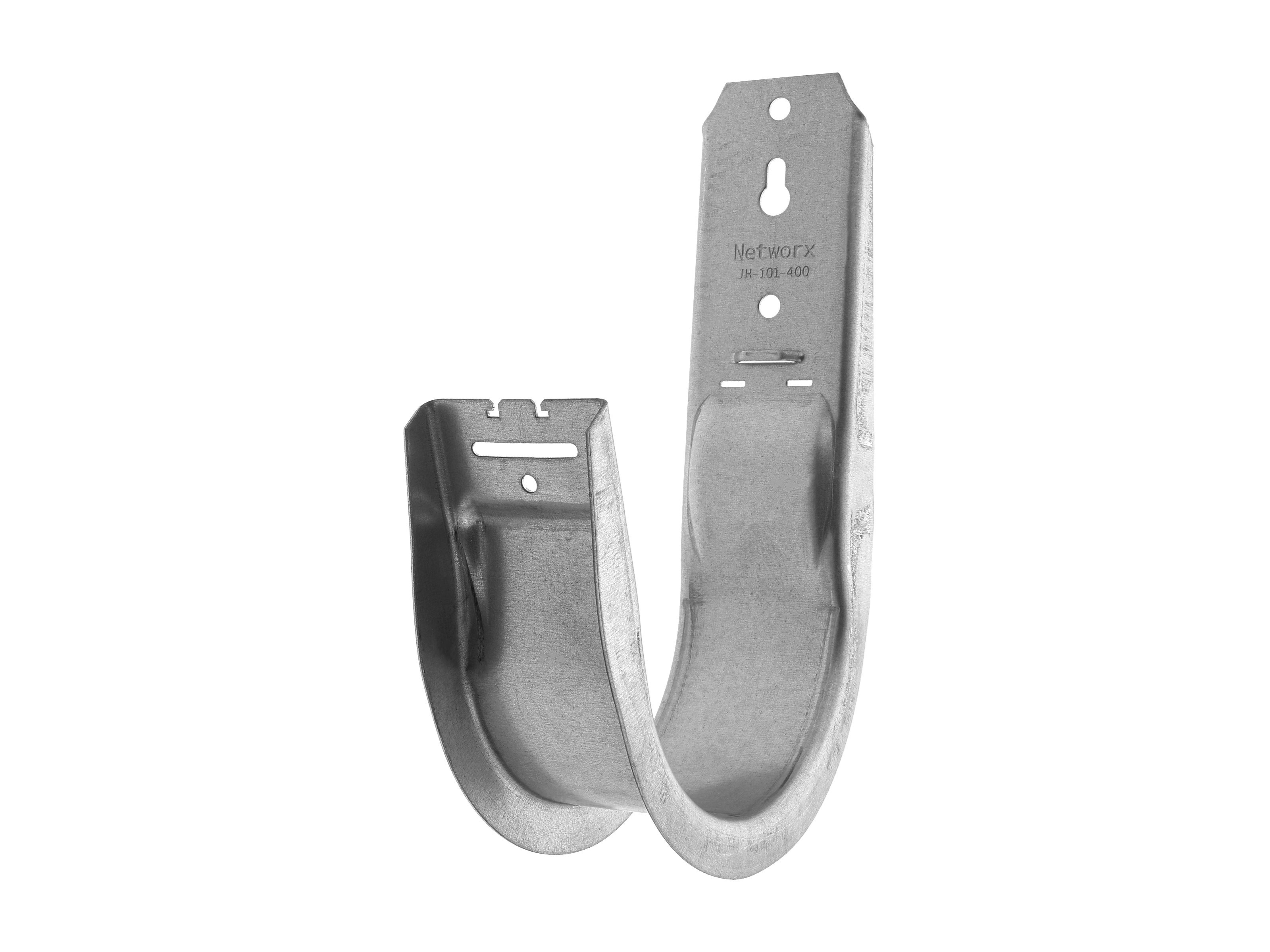 4 Inch J-Hook - Standard Mount, Galvanized, 25 Pack | Computer Cable Store