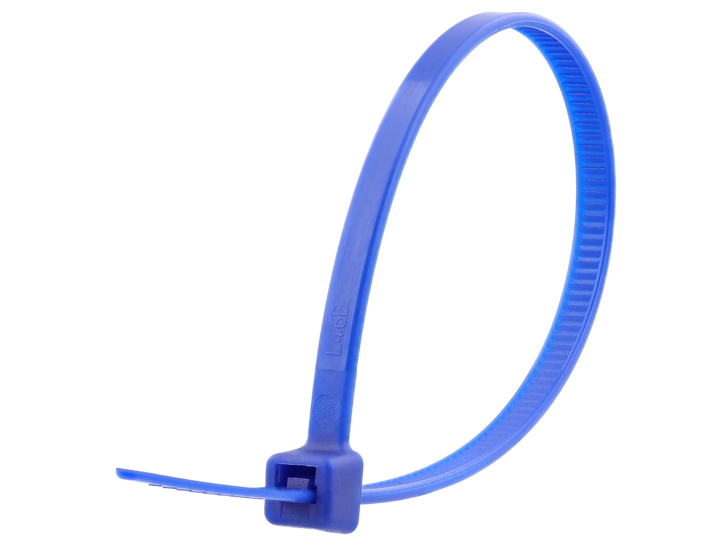 6 Inch Blue Intermediate Nylon Cable Tie - 100 Pack | Computer Cable Store
