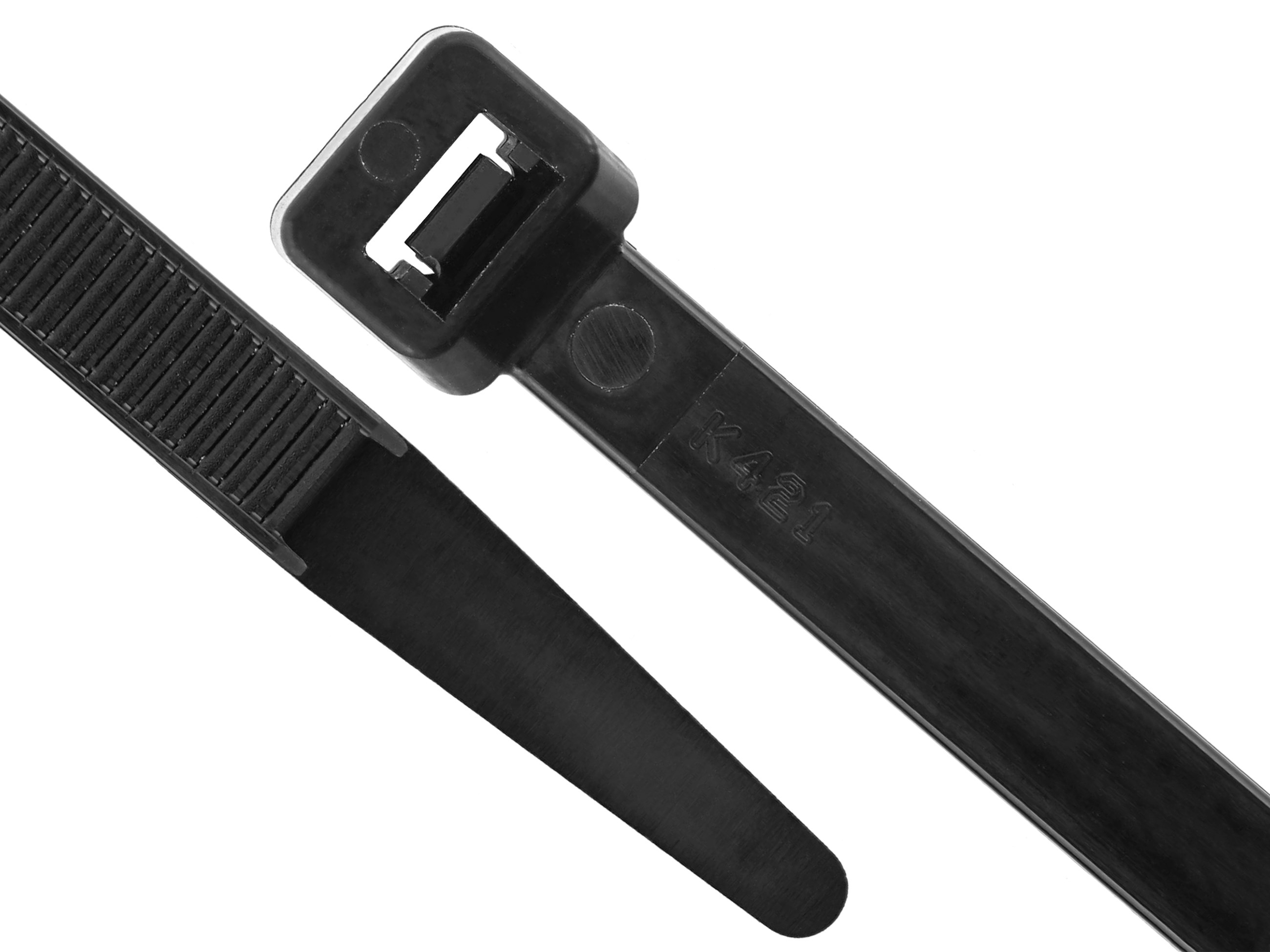 8 Inch Black UV Heavy Duty Cable Tie - 1000 Pack | Computer Cable Store