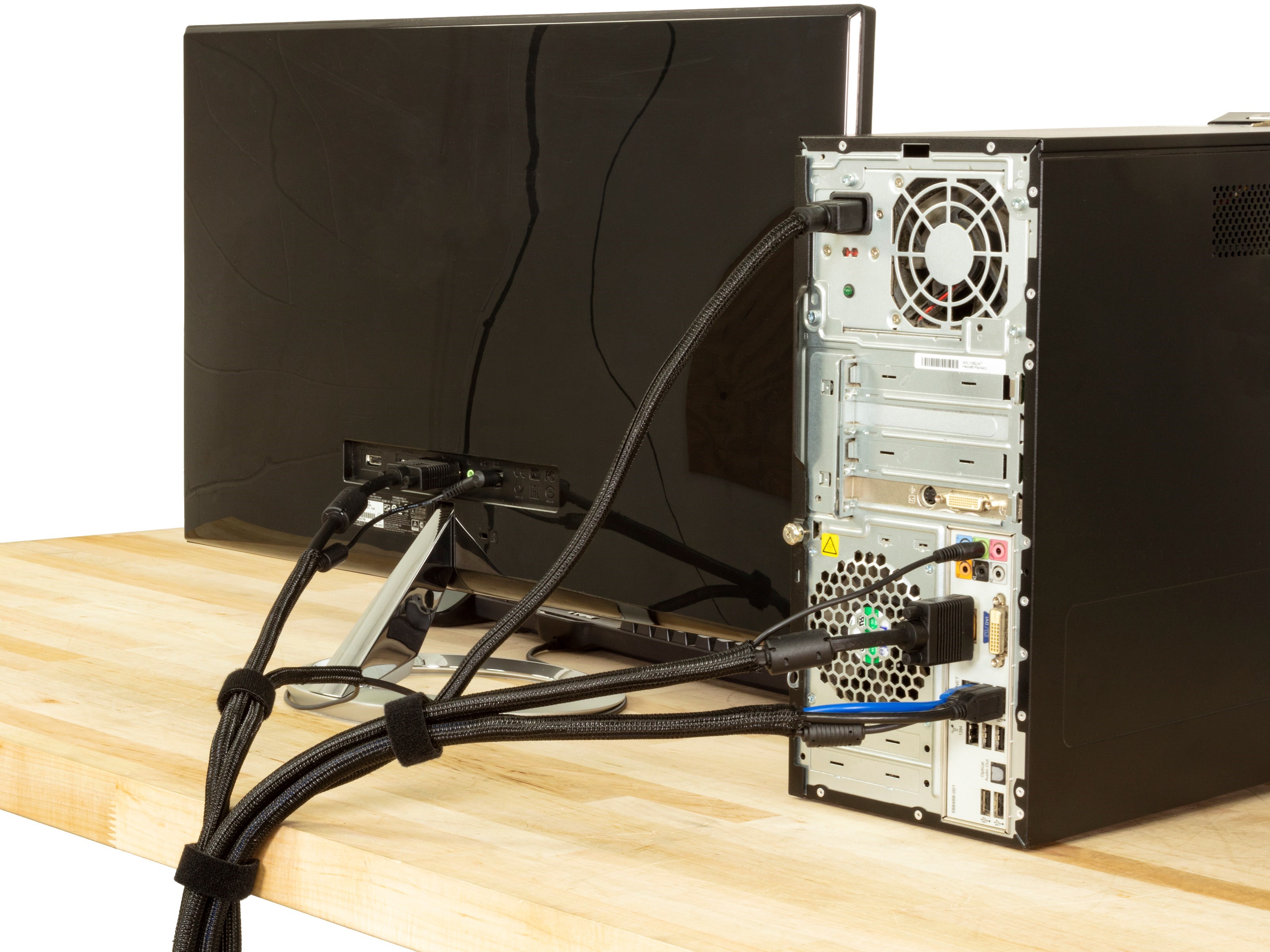 1/4 Inch Braided Sleeving 10FT - Black | Computer Cable Store