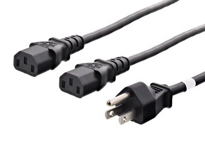 10 FT Splitter Power Cord C13 Y - Standard System | Computer Cable Store