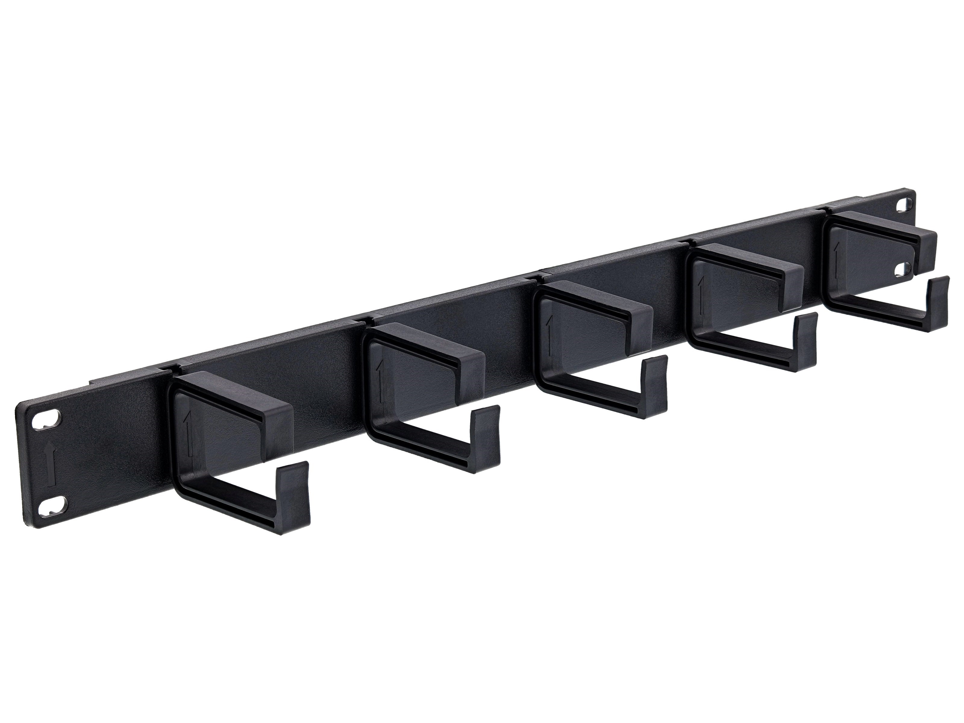 1U Cable Management Panel with Plastic Rings | Computer Cable Store