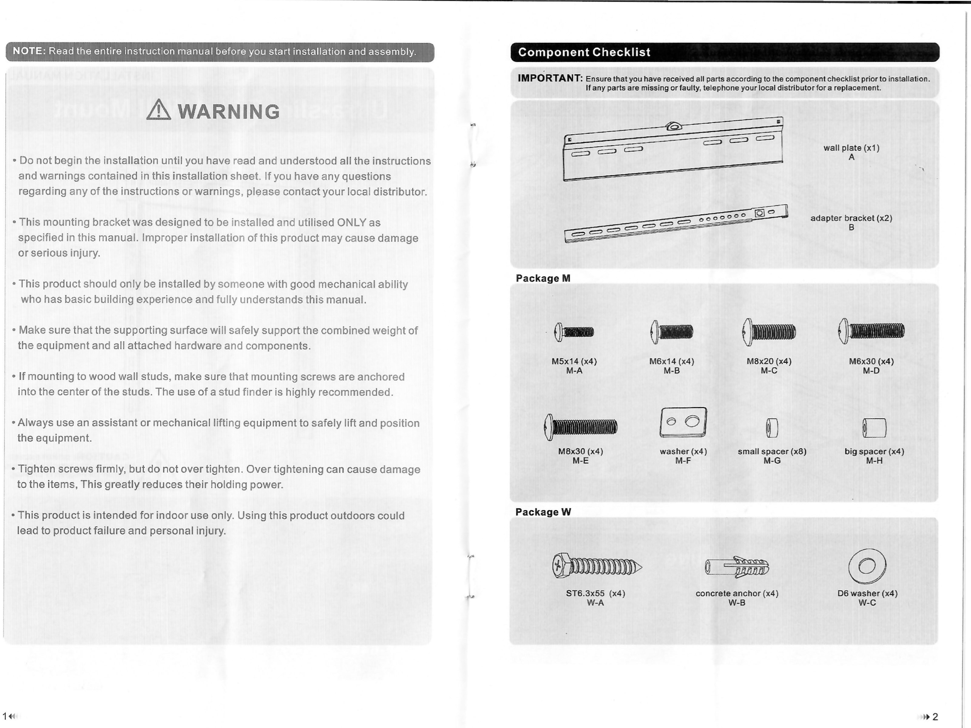 Deal on Fixed Low Profile TV Mount - 37 Inch 70 Inch | Computer Cable Store