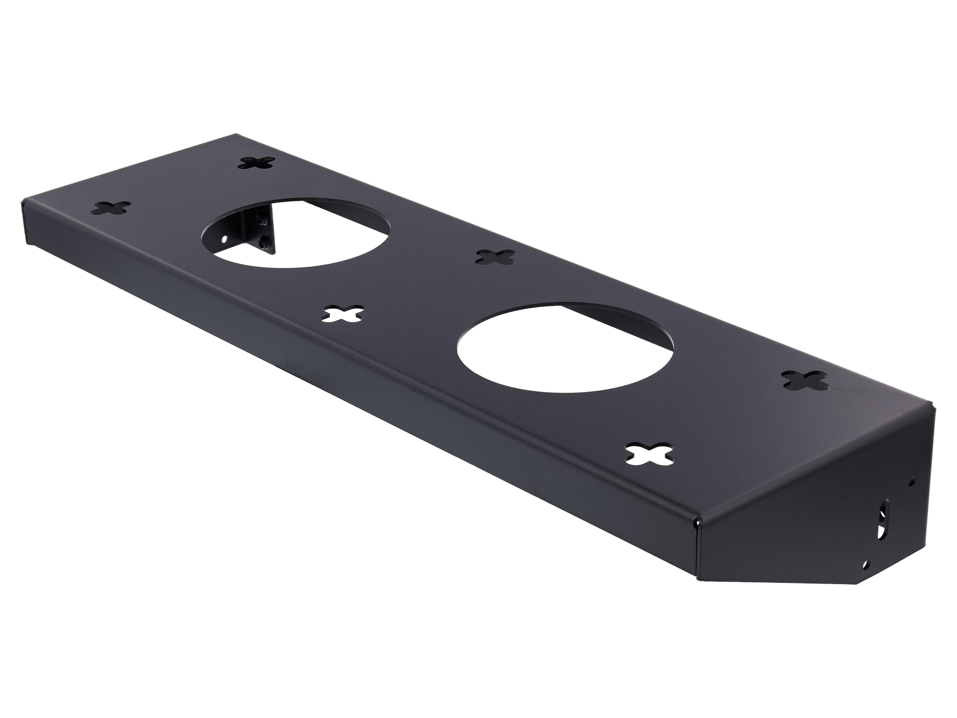 1u Wall Mount Bracket - Vertical - Black | Computer Cable Store