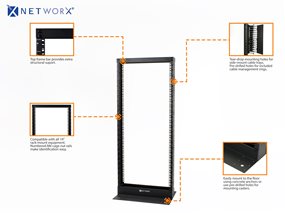 2 Post Open Frame and Relay Racks | Computer Cable Store