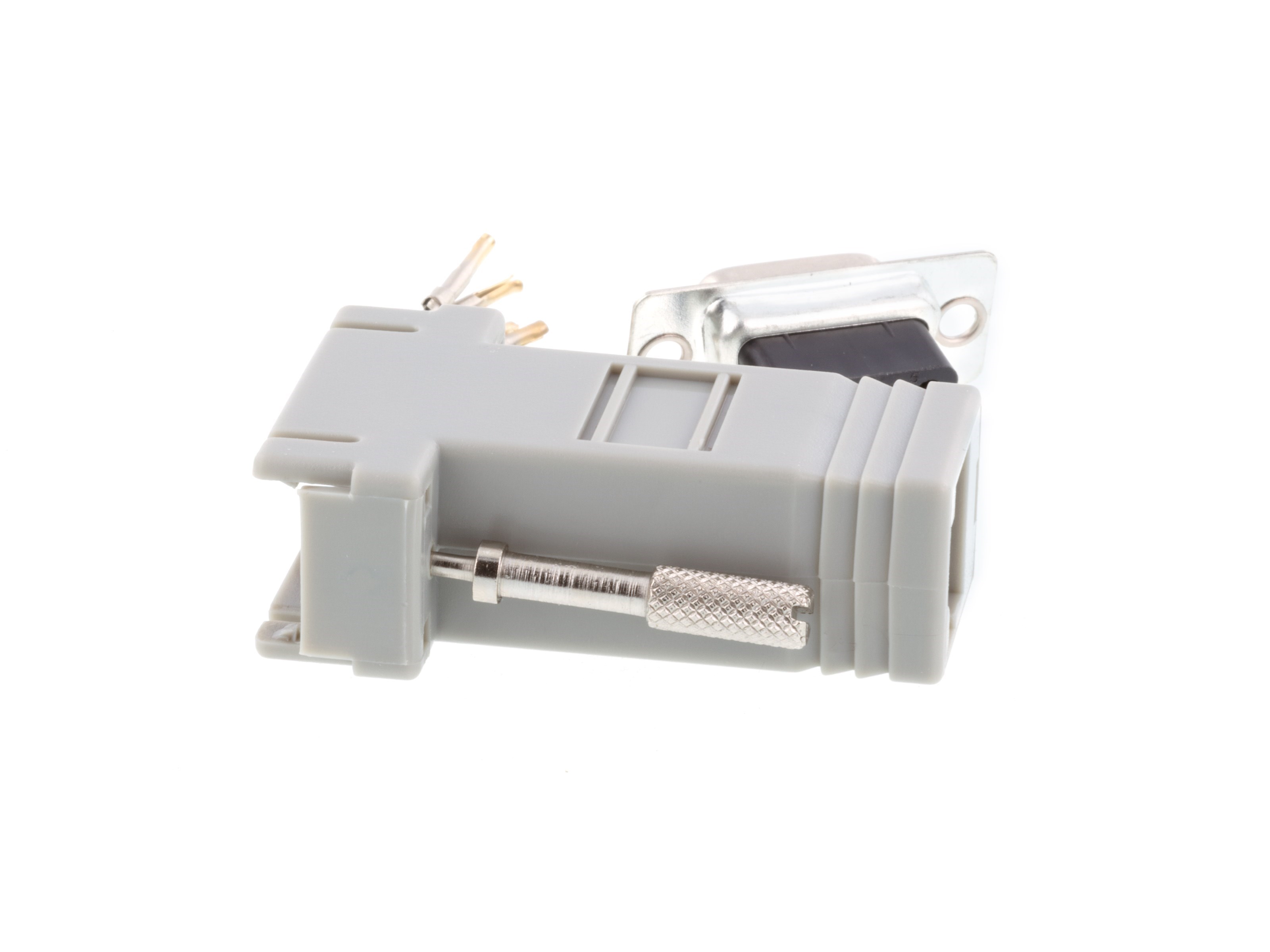 Modular Adapter Kit - DB9 Female to RJ45 - Gray | Computer Cable Store