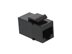 RJ45 Cat6 Keystone Jack - Pass Through Panel Mount - Black | Computer ...