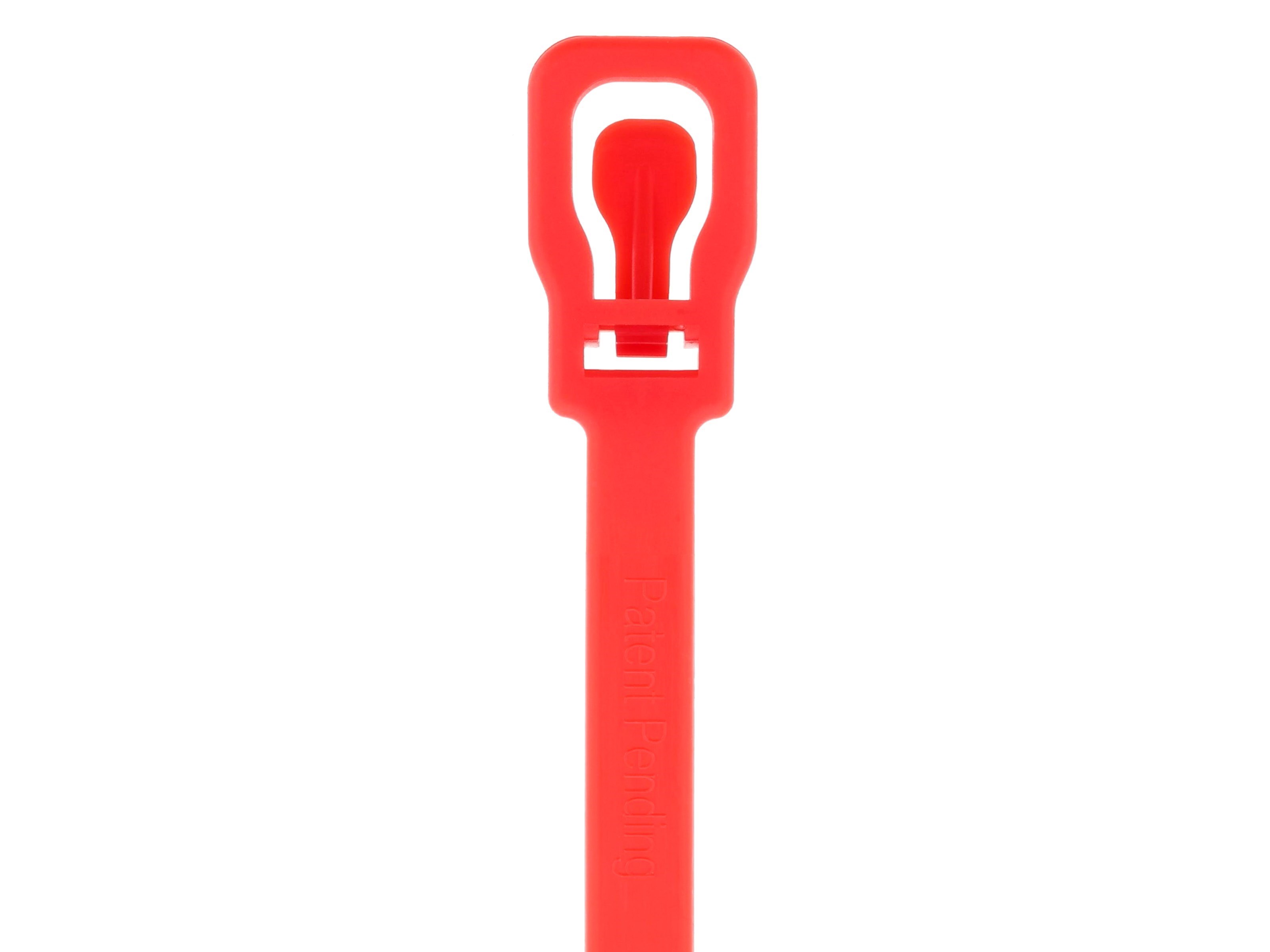 16 Inch Red UV RETYZ EveryTie Releasable Cable Tie - 20 Pack | Computer ...