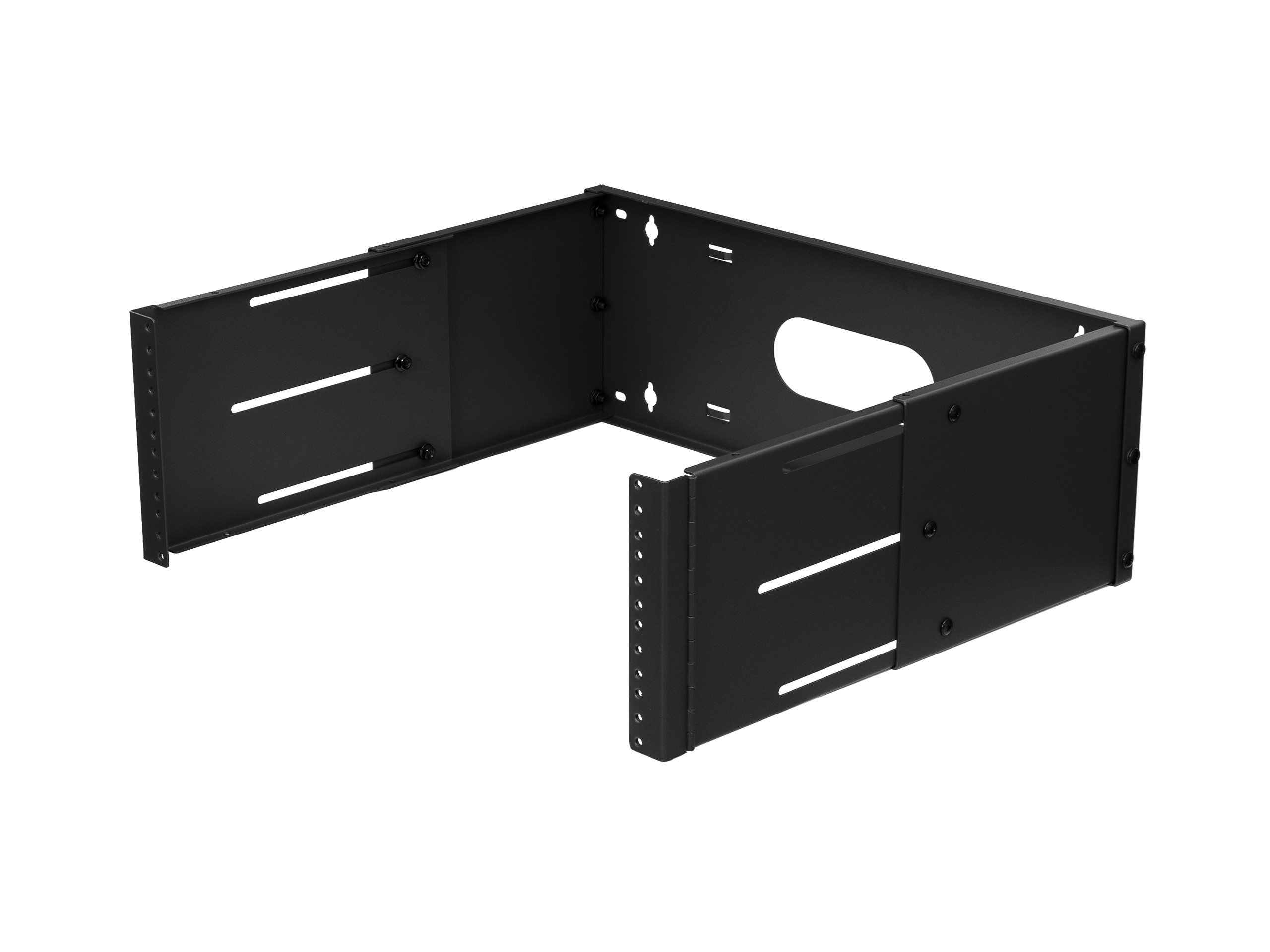 4U Adjustable Wall Mount Bracket | 12 to 18 Inch Depth | Computer Cable ...