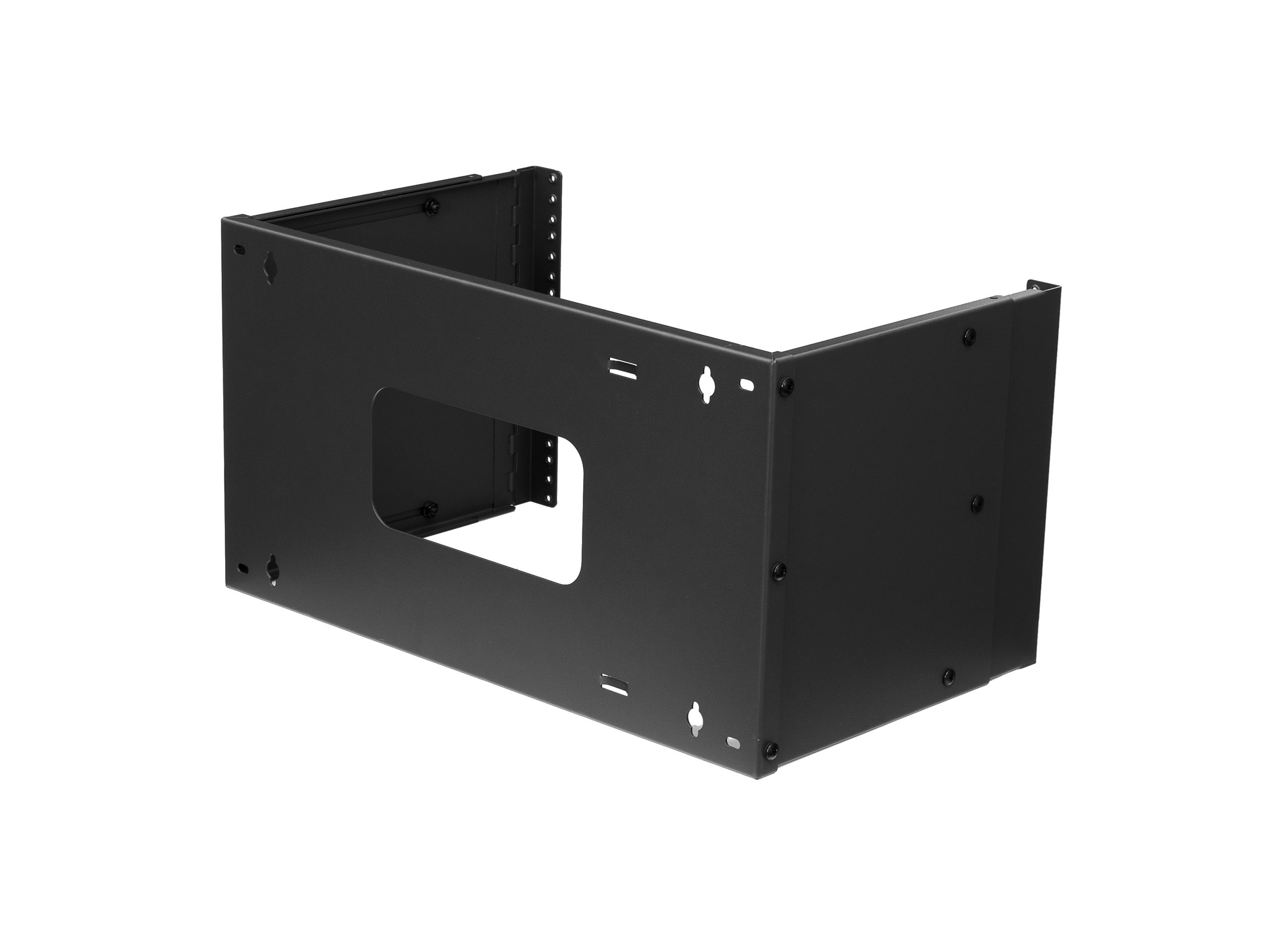 6U Adjustable Wall Mount Bracket | 12 to 18 Inch Depth | Computer Cable ...